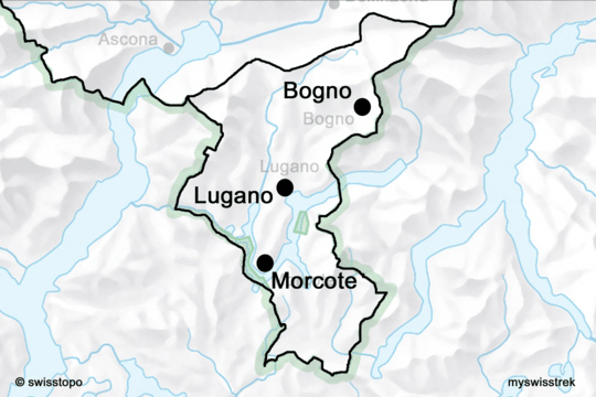 cities in the region Lugano - myswisstrek