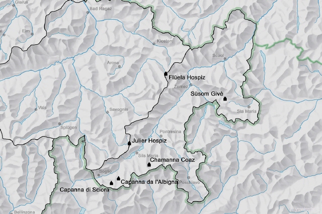 Berg- und Alphütten im Engadin - myswisstrek