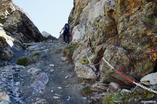 Col de Riedmatten - Bergtour bei Evolene - myswisstrek